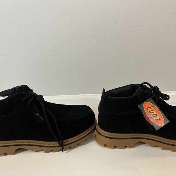 Lugz | Shoes | Lugz Mens Work Fringe Black Chelsea Chukka Lace Up Wp ...